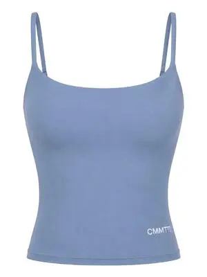CMMTTD Soft Form Strappy Mid Tank Ocean - Blue