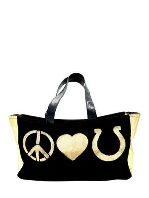 LYNN TALLERICO Mahjong Tote In Black