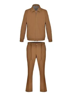 DAVID WEJ Marcelo Relaxed Jacket Set - Brown