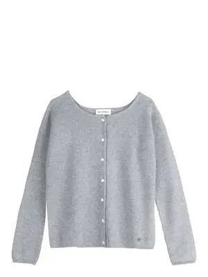 BEL CASHMERE Camile Cashmere Cardigan - Grey