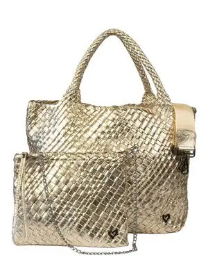 PRENELOVE London Large Woven Totes - Gold