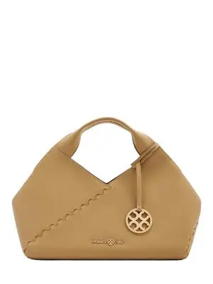 ORANGE CUBE Fortune Cookie Mini Tote Latte - Brown