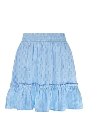 LULA-RU Ida Cotton Skirt - Blue