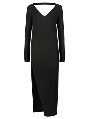 SALANIDA Mare 100% Linen Long Dress Black