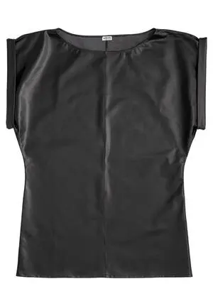 VICTORIA SLAVINSKAIA Leather Mini Dress - Black
