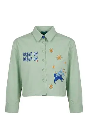 KING NAKED Dream On Crop Shirt - Green
