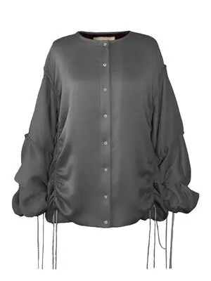 RAXADA Atalaya Satin Bomber Jacket - Black