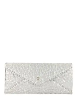OTRERA Croco Night Clutch Bag - Silver