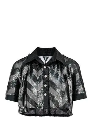 VAZAF Sequin Shirt - Silver