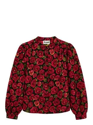 AVANI APPAREL Hortensia Blouse - Red