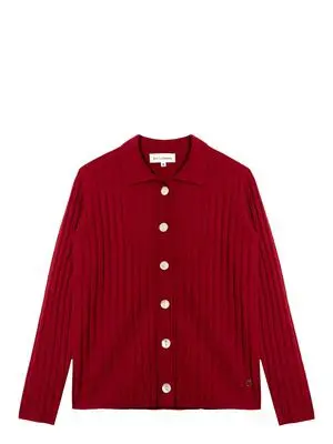 BEL CASHMERE Charlotte Cashmere Cardigan - Red