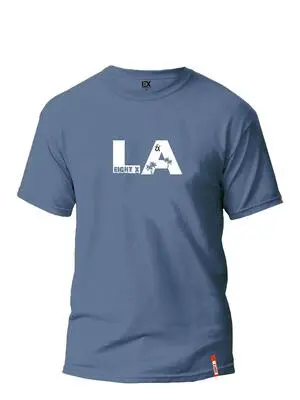 EIGHT X A Day In La Graphic T-shirt - Blue