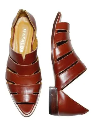 MAFALDA Gisele Terracotta Sandals - Brown