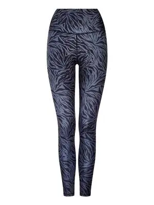 LULA-RU High Rise Legging Tiger Print - Grey