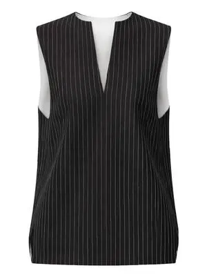 LUMINA ELIGMA The Pear Shirt Reversible & White Stripes - Black