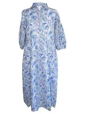 MARY MARSHMALLOW Frannie Dress Long Seashells - Blue