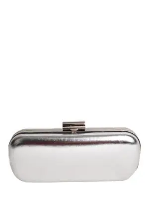SPRINGMOONATELIER Metallic Clutch Bag - Silver
