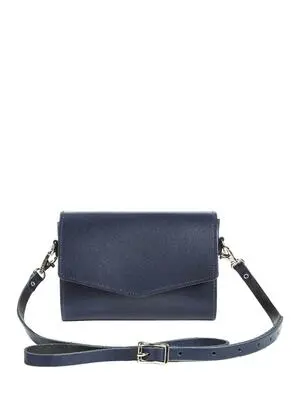 ZATCHELS Handmade Leather Clutch Bag Navy - Blue