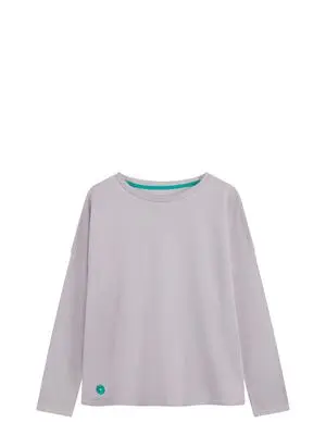 LOUNGERS Organic Cotton Silver Boxy Sweatshirt - Grey