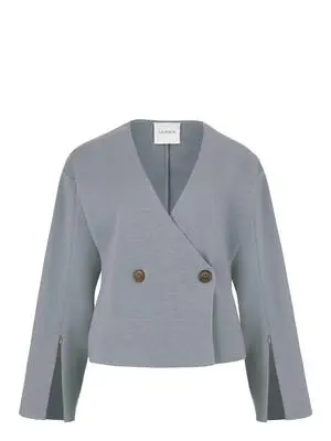 SALANIDA Galante Knitted 100% Merino Blazer Light - Grey