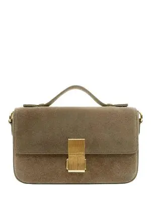 APATCHY LONDON The Flora Mink Suede Bag - Brown