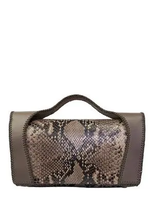 MALUSHA The Wave Sculptural Statet Bag - Brown