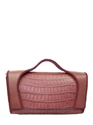 MALUSHA The Wave Sculptural Statet Bag - Pink