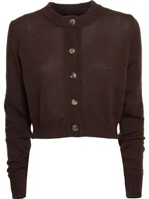 SVETA MILANO Sonny Cashmere Cardigan Brown