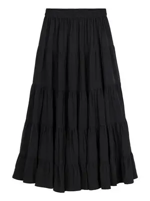 BEL CASHMERE Colette Silk Skirt - Black