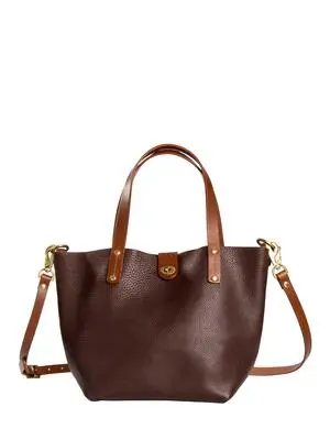 N'DAMUS LONDON Adanna Leather Tote Bag Brown