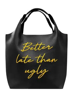 LILLY LOVES Better Late Than Ugly Bucket Bag - Black