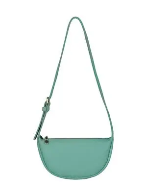OWEN BARRY Leather Shoulder Bag Aqua Dominic - Blue