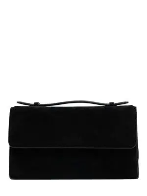 HAMEL ATELIER Avenue Suede Crossbody Bag - Black