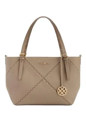 ORANGE CUBE Dusk Mosaic Tote Beige - Brown