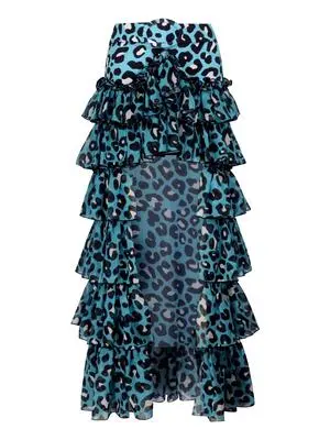 NUR KARAATA Carter Leo Skirt - Blue