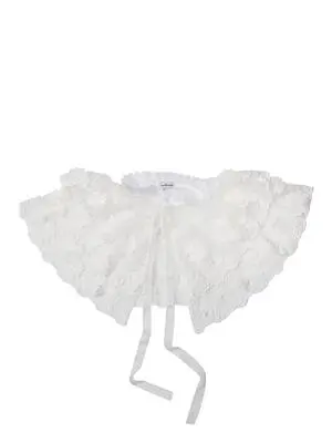 AZIMA MUSAYEVA Bernadette Collar - White