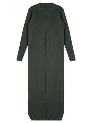 RAVE ON TREND Knitted Maxi Dress In Olive - Green