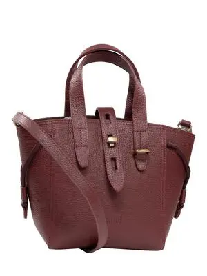 HAMEL ATELIER Spiga Leather Tote Bag Cla - Red