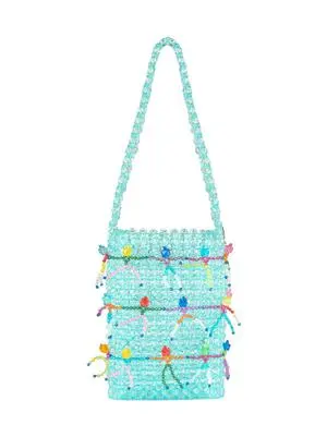 TILLIE BEADS Mini Skeleton Bead Bag - Blue