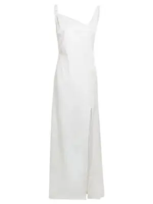 SARVIN Asymmetric Maxi Dress - White