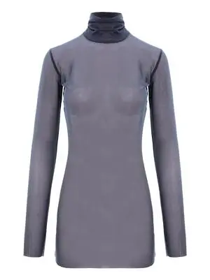 CONCEPT A TROIS Tulle Blouse - Grey