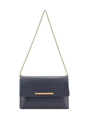 PAUL COSTELLOE Tilda Leather Clutch Overture - Blue