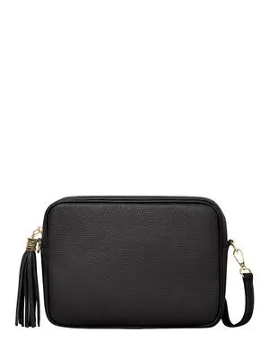 BETSY & FLOSS Modena Large Crossbody Tassel Bag In Black