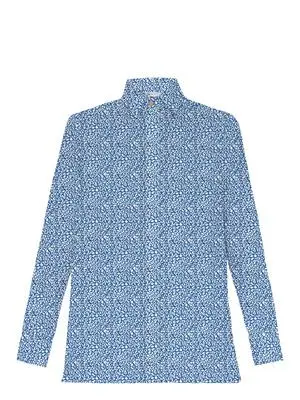 MY PAIR OF JEANS Blue / White / Black Jane Blue Printed Shirt - Blue/white/black