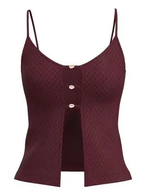BLACKBOUGH SWIM Indy Open Front Tank Top - Brown