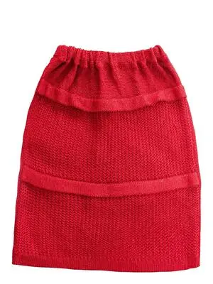 ABSURDE Knitted Skirt - Red