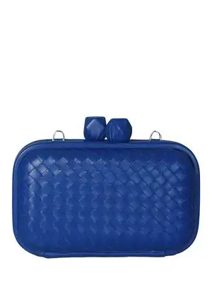 F3ROG BY RANA Cobalt Woven Crossbody Kukki Clutch Blue