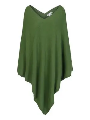 TIRILLM Anine" Big Cashmere Poncho - Green
