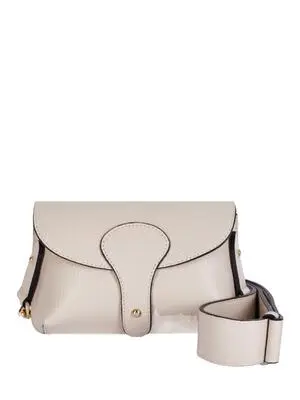 BETSY & FLOSS Neutrals Large Luca Crossbody Bag In Cream - White
