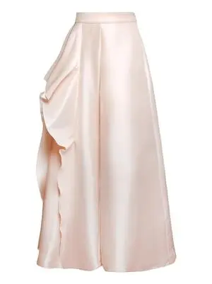 MADEBYZA Blush Sculptural Wide-leg Trousers - Pink